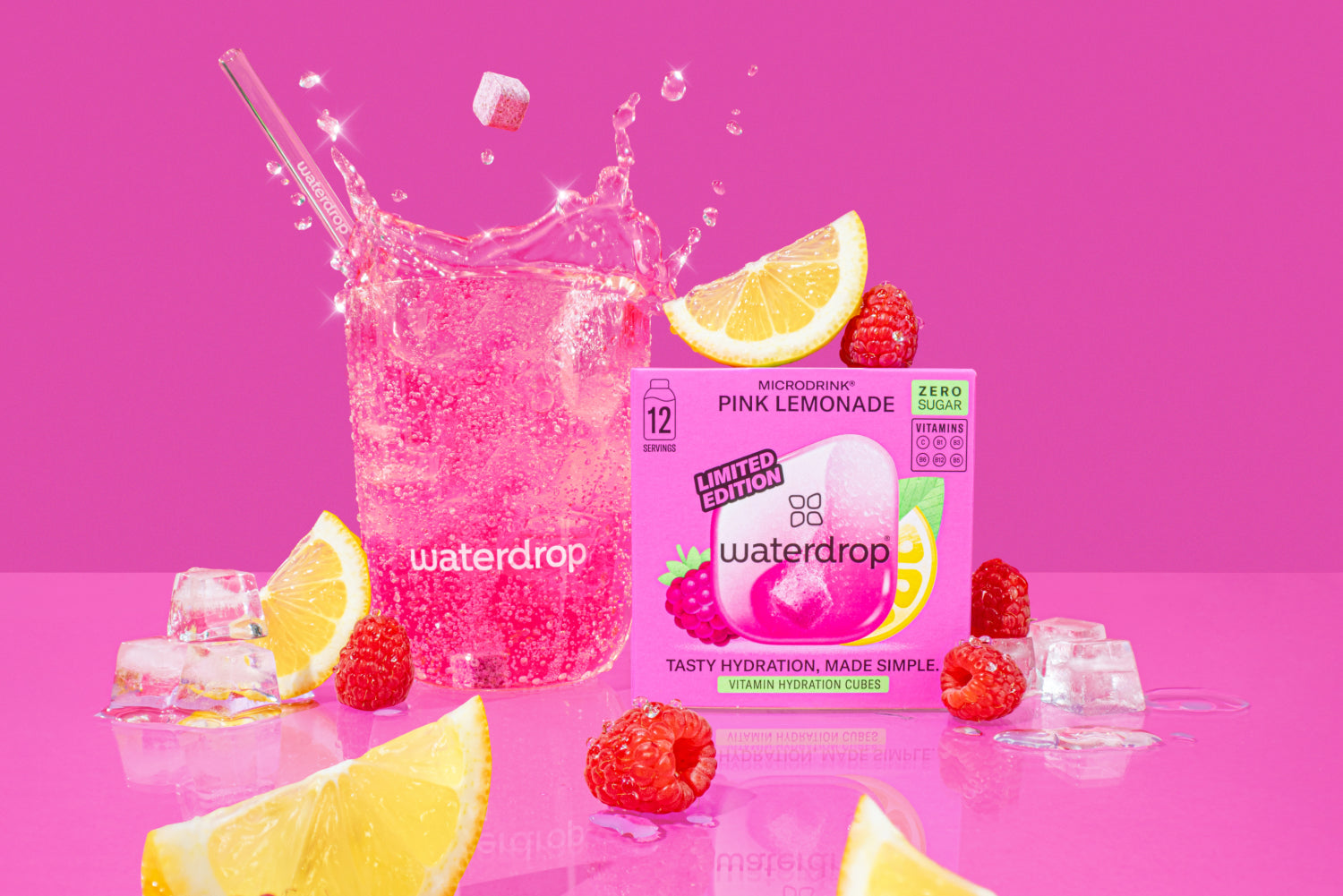 Opět skladem: PINK LEMONADE a APPLE | waterdrop®